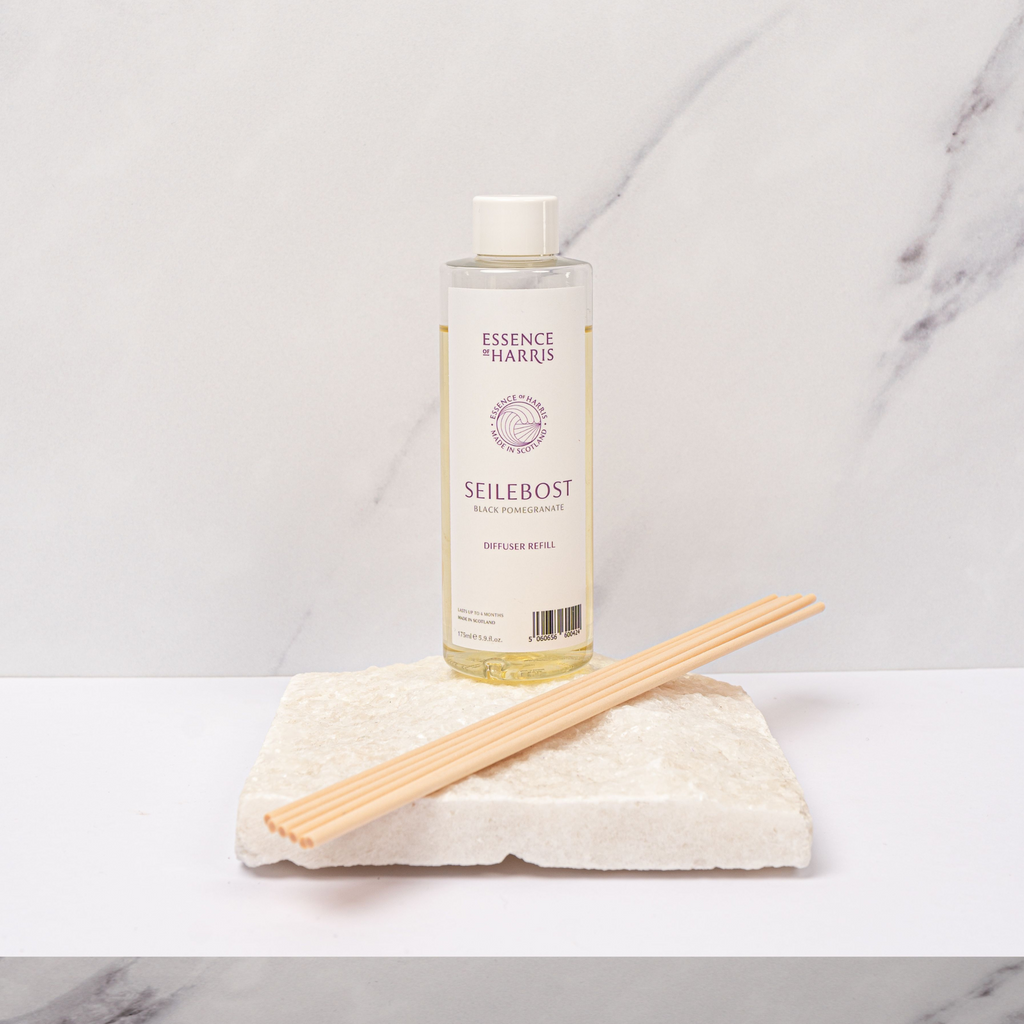 Black Pomegranate Reed Diffuser Refill | Seilebost | Essence of Harris